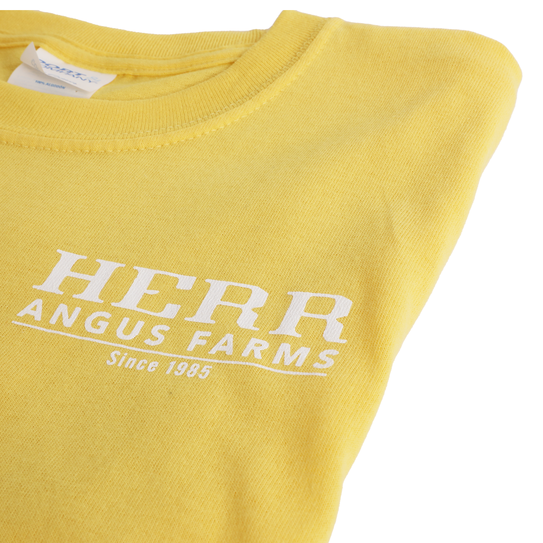 Herr Angus Farm Kids Yellow T-Shirt – Herr's