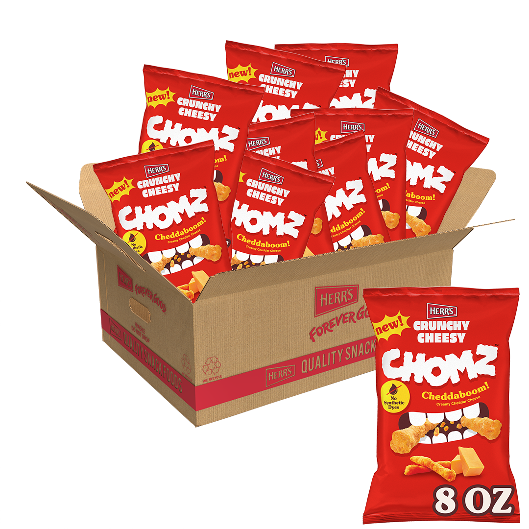 Crunchy Cheesy Chomz - Cheddaboom! – Herr's