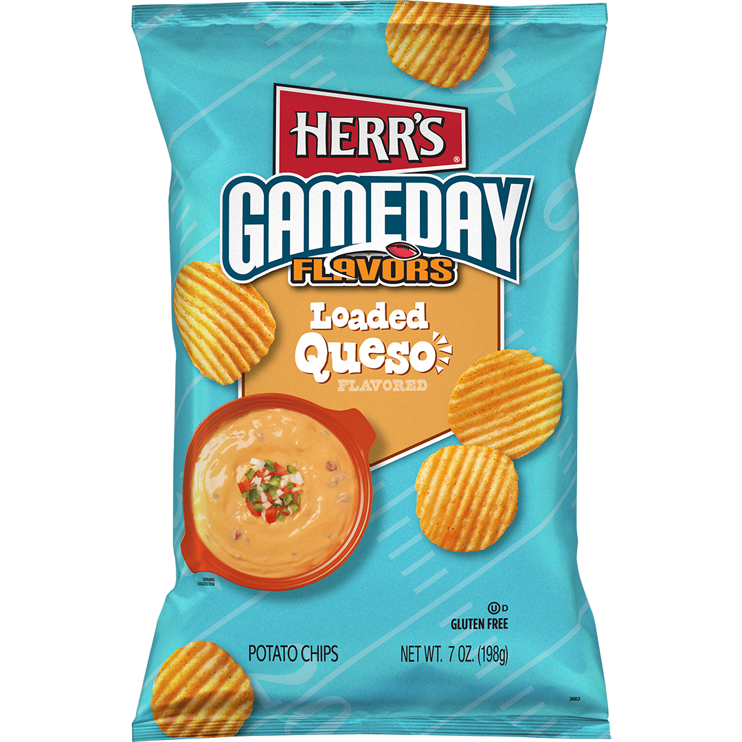 Gameday Flavors Potato Chips, Loaded Queso Flavored, Gluten Free Snack ...