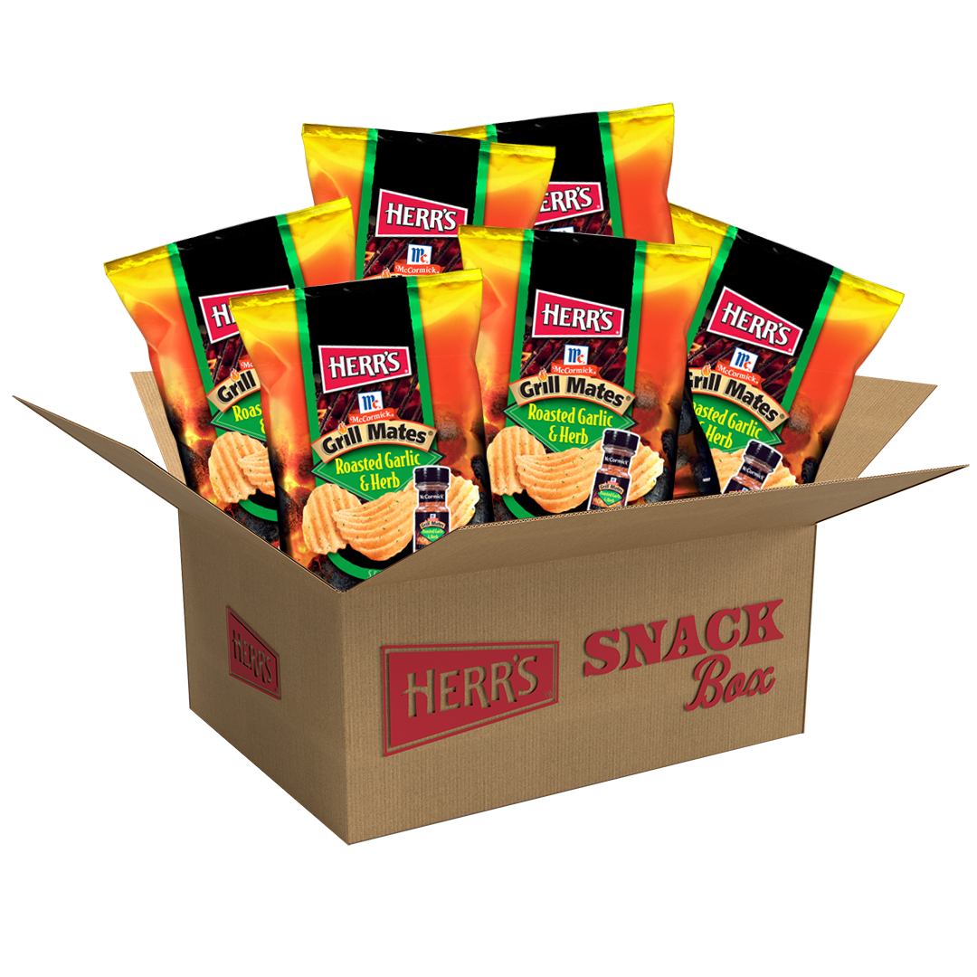 Grill Mates® Roasted Garlic & Herb Potato Chips – Herr's