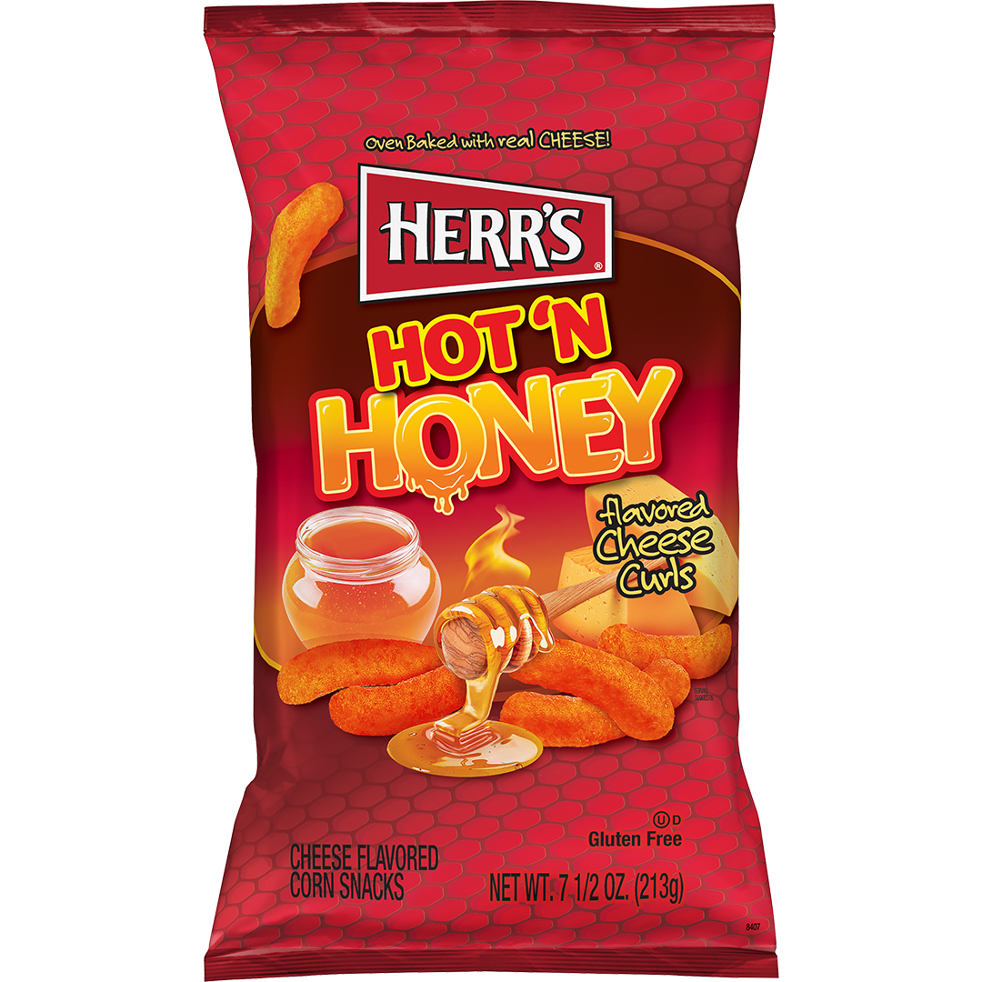Hot & Honey Cheese Curls – Herr's