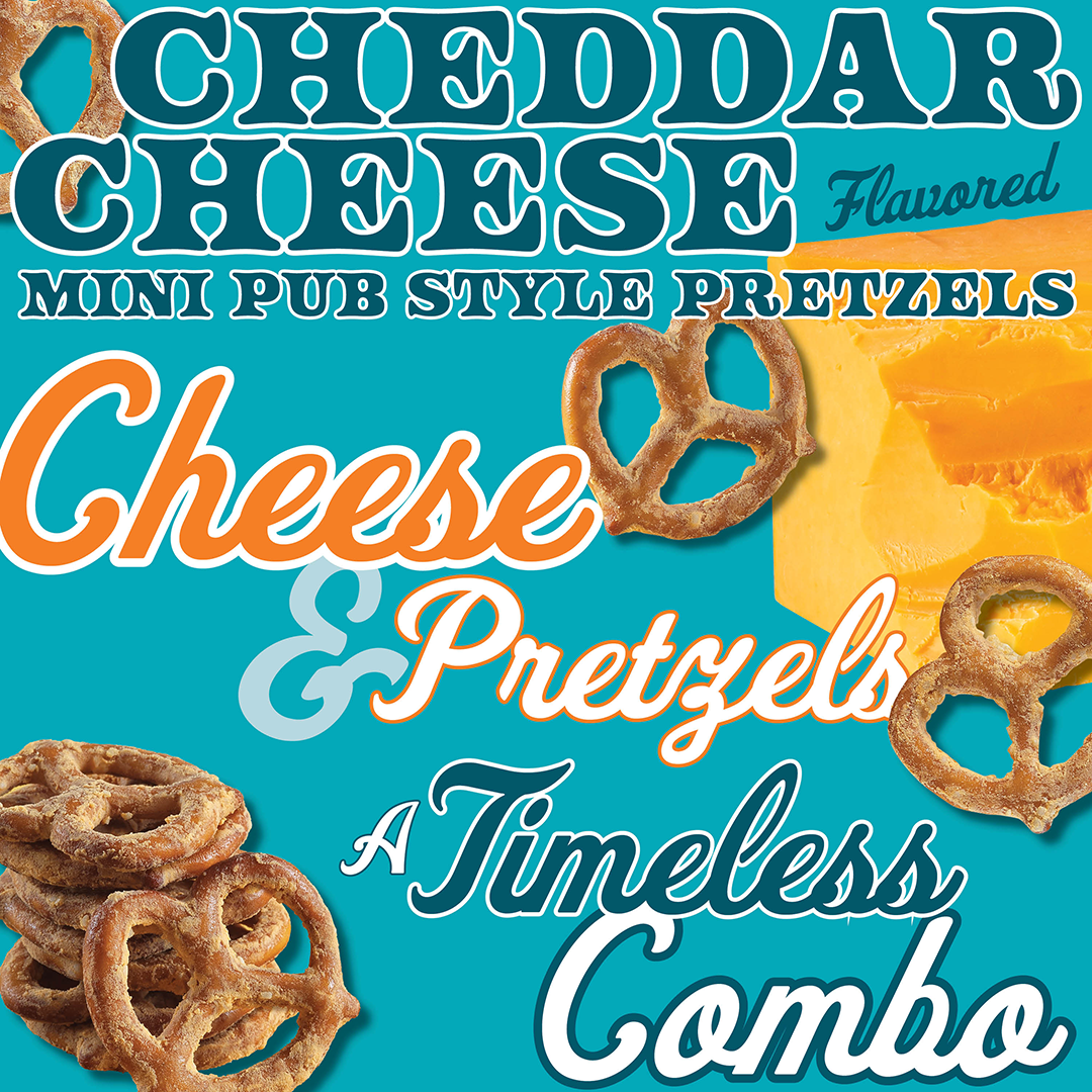 Cheddar Cheese Seasoned Mini Pub Style Pretzels – Herr's