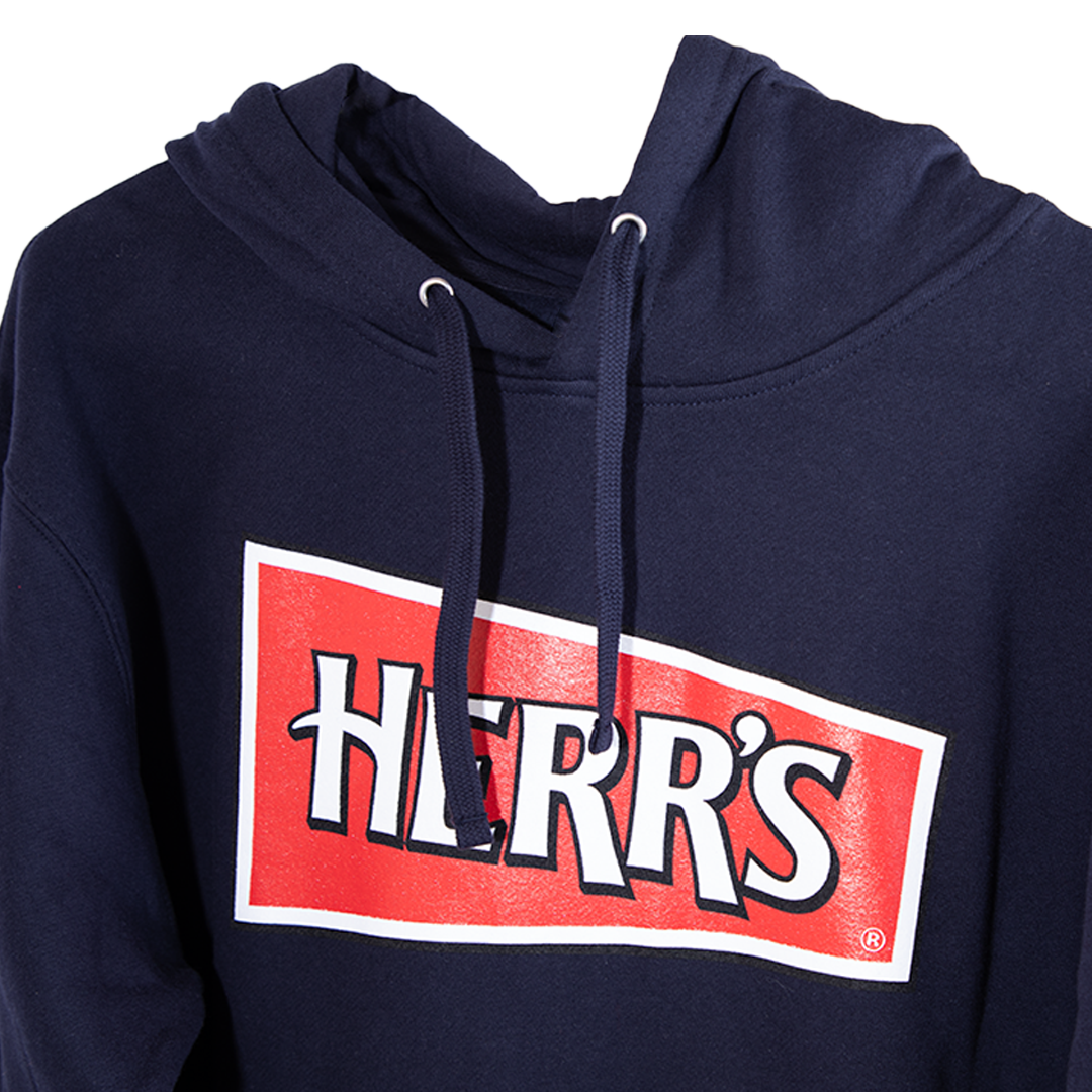 Herr's Navy Hoodie With Red Logo