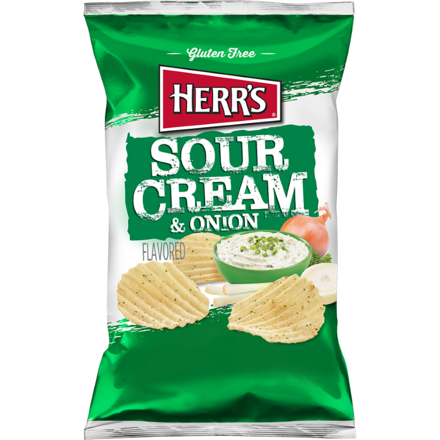 Sour Cream & Onion Potato Chips – Herr's