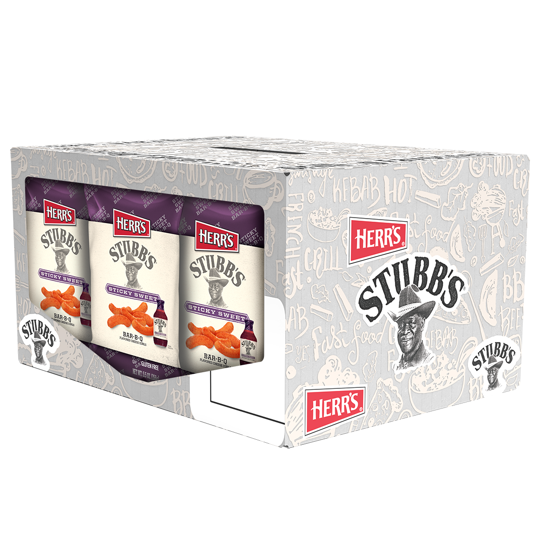 Stubb's® Sticky Sweet BAR-B-Q Cheese Curls – Herr's