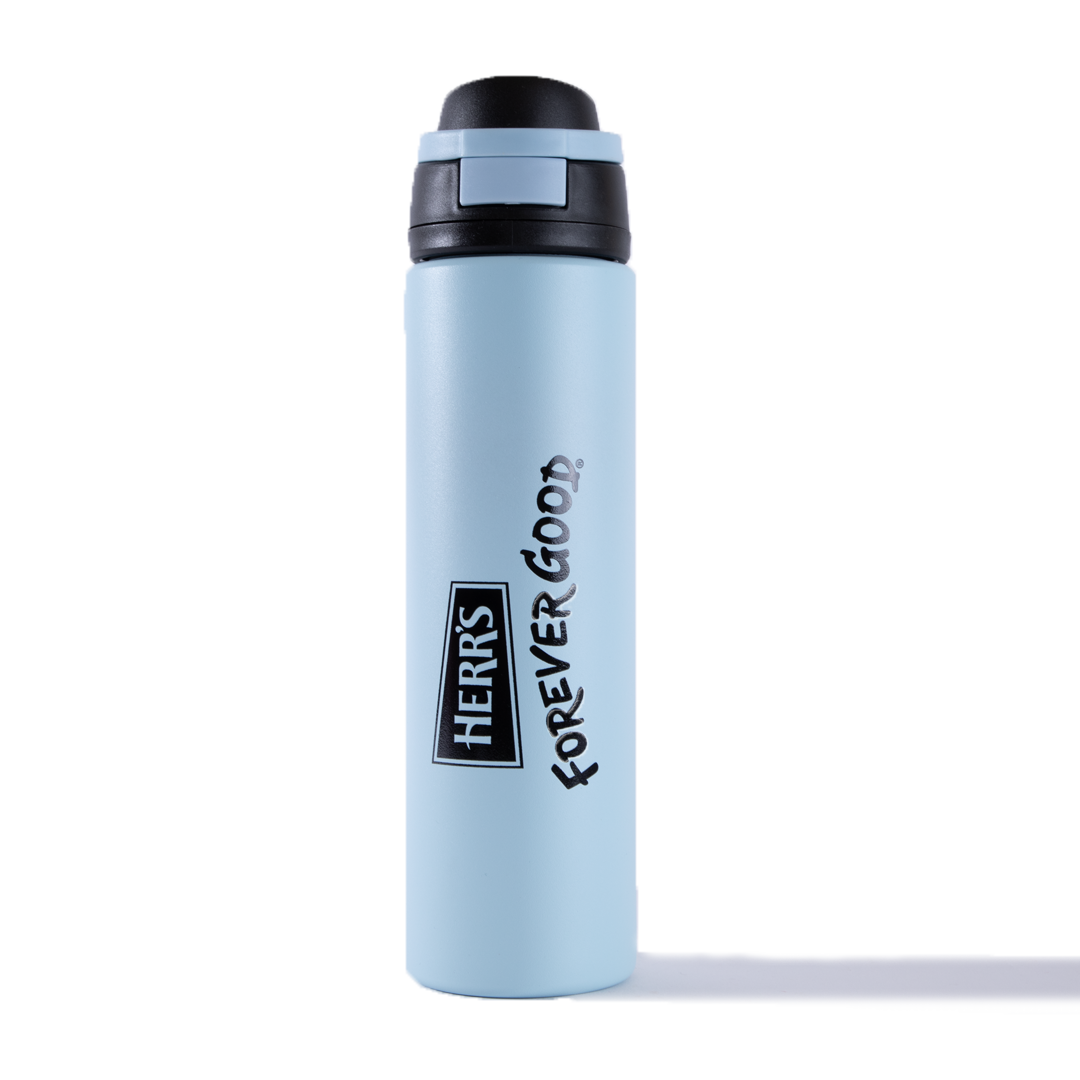 Herr's Stainless Steel Pop Top Water Bottle
