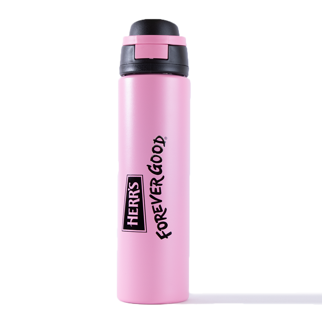 Herr's Stainless Steel Pop Top Water Bottle