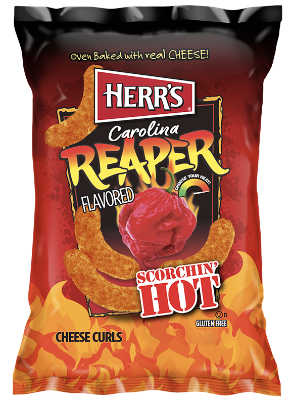 Carolina Reaper Cheese Curls – Herr's
