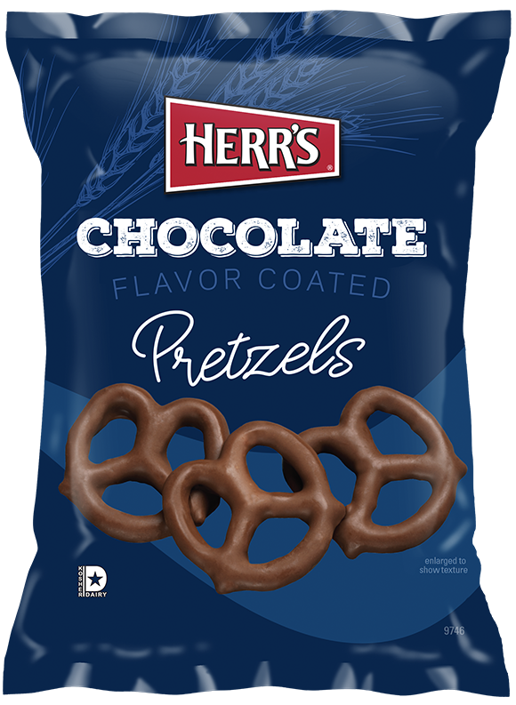 Blue Chocolate Covered Pretzels