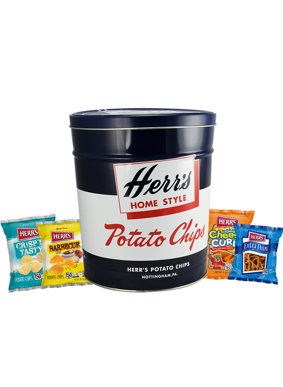 Herr’s® Retro Tin — (20) 1 oz. Pre Assorted Snacks – Herr's