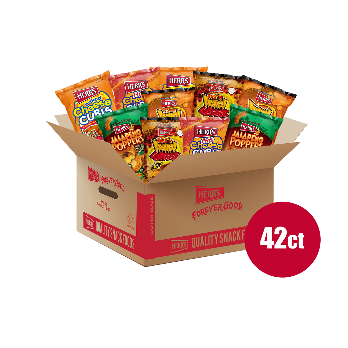 Choose your own (42) 1 oz. Cheese Curls $31.50 – Herr's